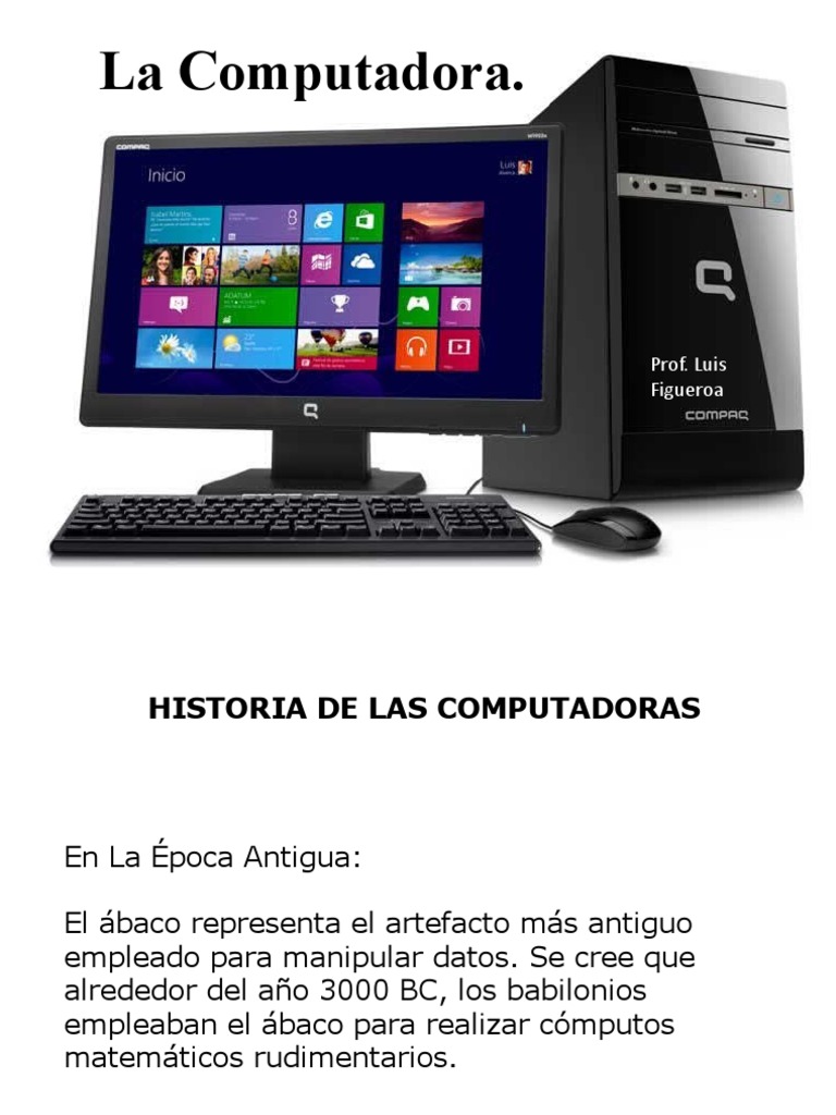 La Computadora. | PDF | Disco duro | Almacenamiento de datos de la ...