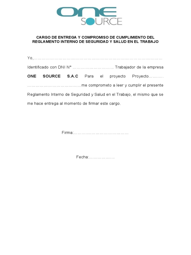 Cargo de Entrega y Compromiso Del Risst | PDF