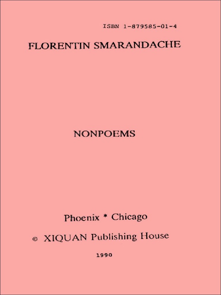 Non Poems | PDF | Poetry | Cognition