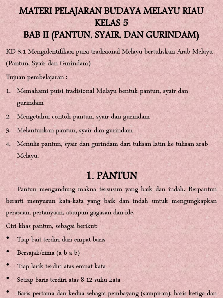 Materi Pelajaran BMR Bab II | PDF | Kajian Bahasa Asing