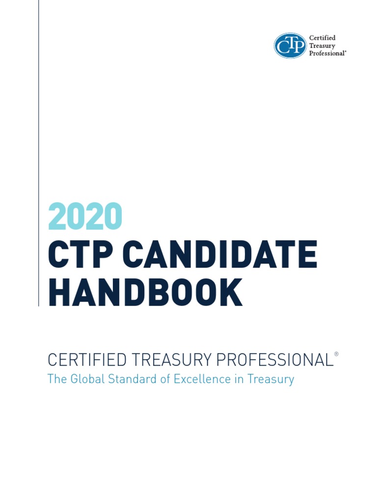 CTP Candidate Handbook: Certified Treasury Professional | PDF | Test ...