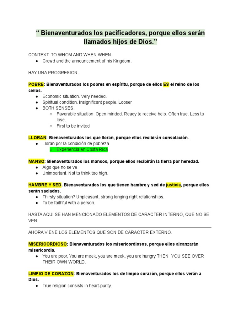 Bienaventurados los Pacificadores | PDF | Foreign Language Studies | Law
