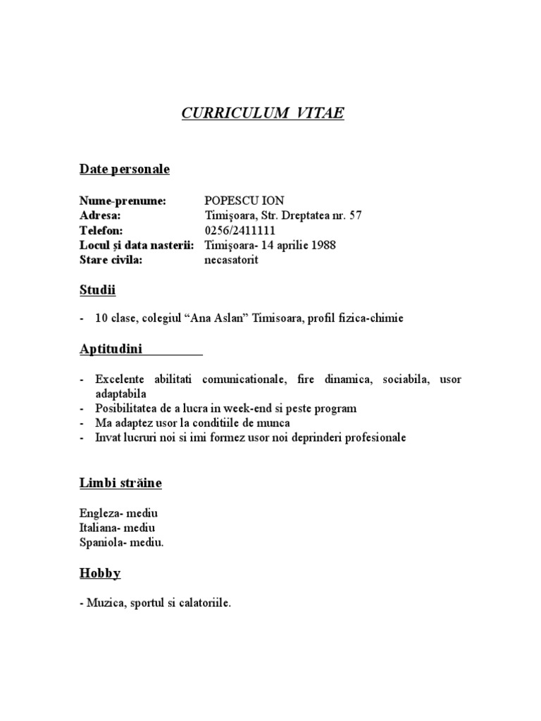 CV Completat | PDF