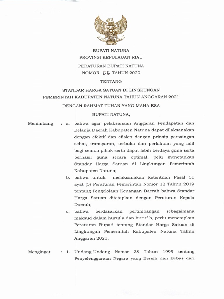 SSH Kab. Natuna 2021 | PDF