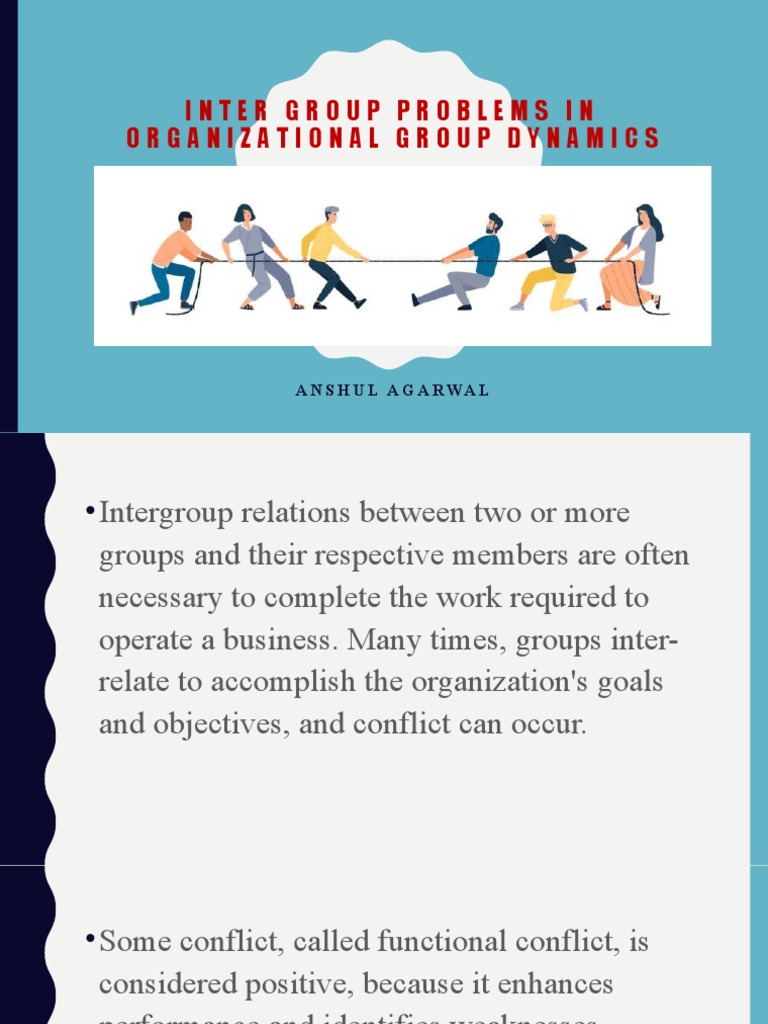Inter Group Problems in Organizational Group Dynamics | PDF ...