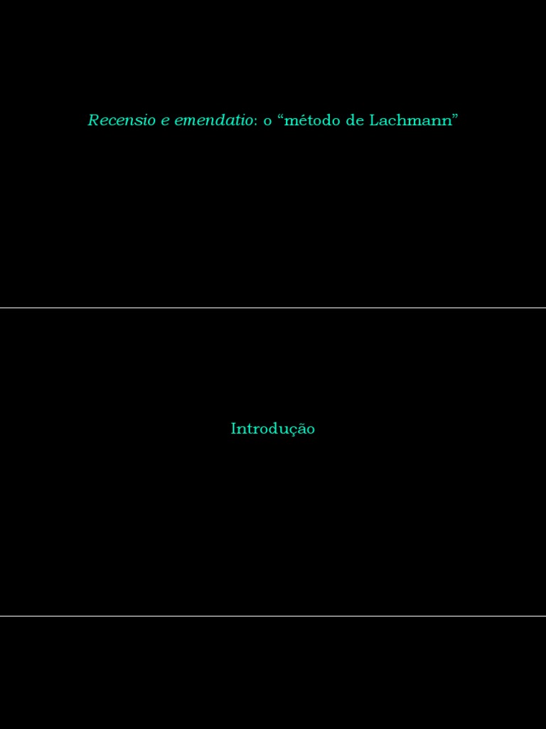 Método de Lachmann | PDF