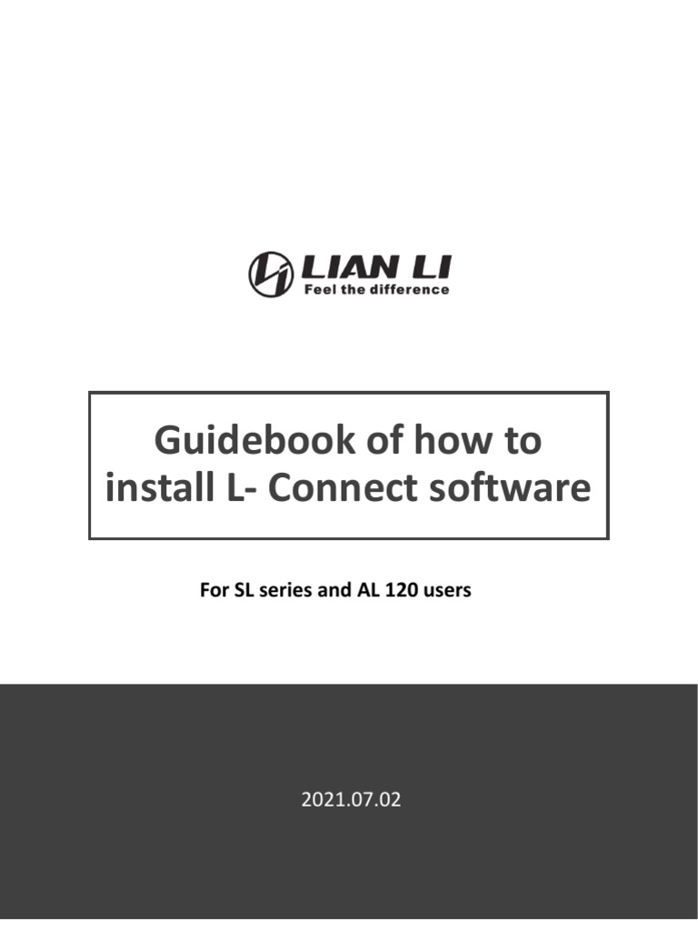 Installing L-Connect Software Guide | PDF | Usb | Computer Architecture