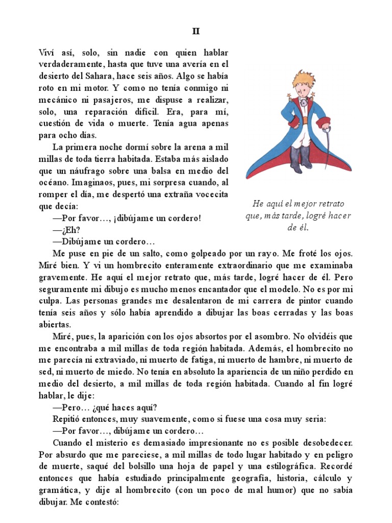 El Principito - Antoine de Saint-Exupery-IIparte | PDF | El Principito