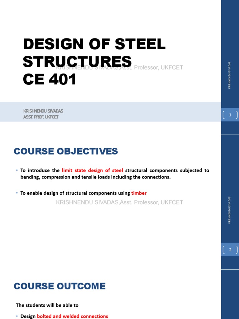 Design of Steel Structures Module 1 Notes | PDF | Strength Of Materials ...