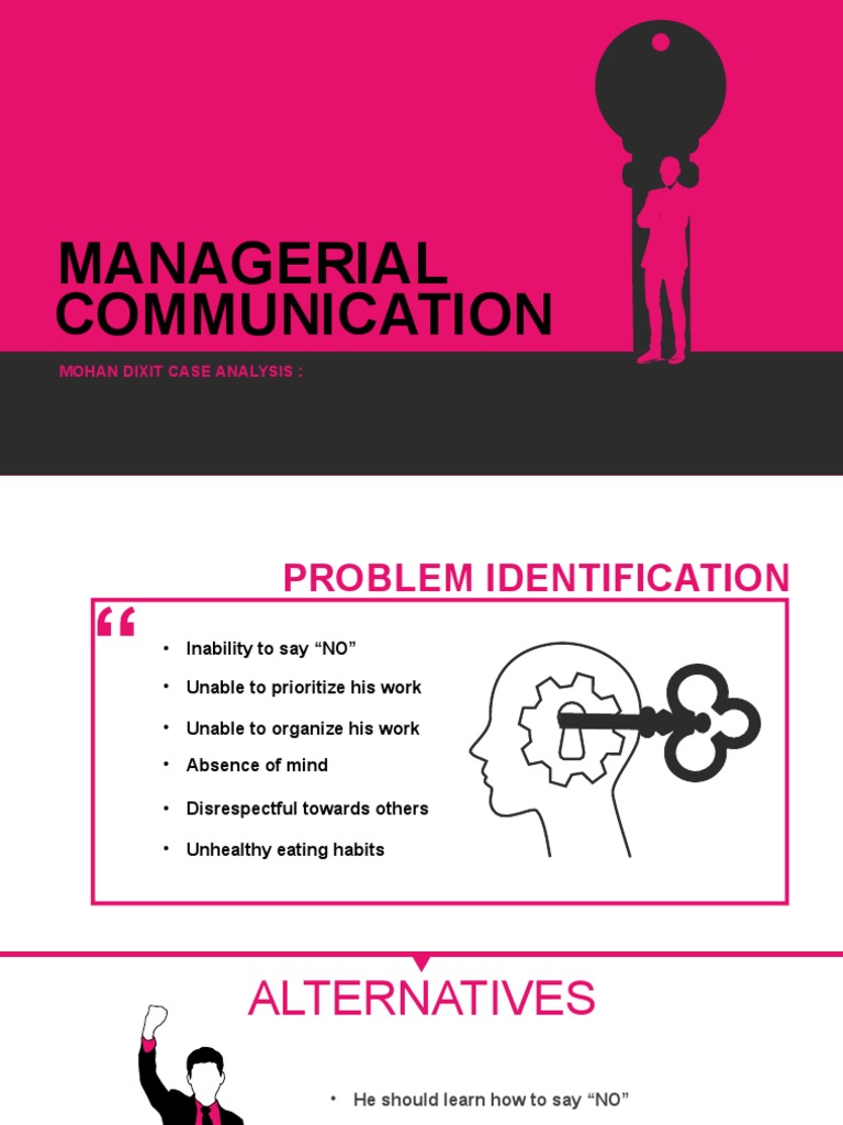 Managerial Communication Case Study: Mohan Dixit Problem Analysis & Solutions | PDF