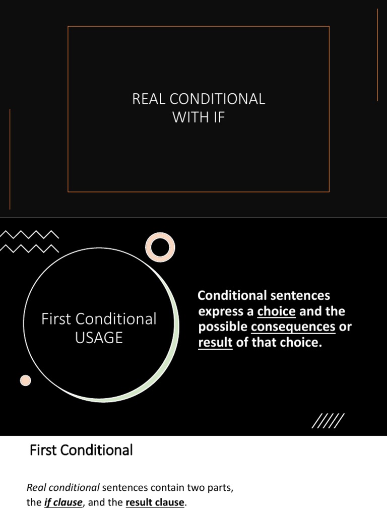The Real Conditional | PDF | Linguistics | Grammar