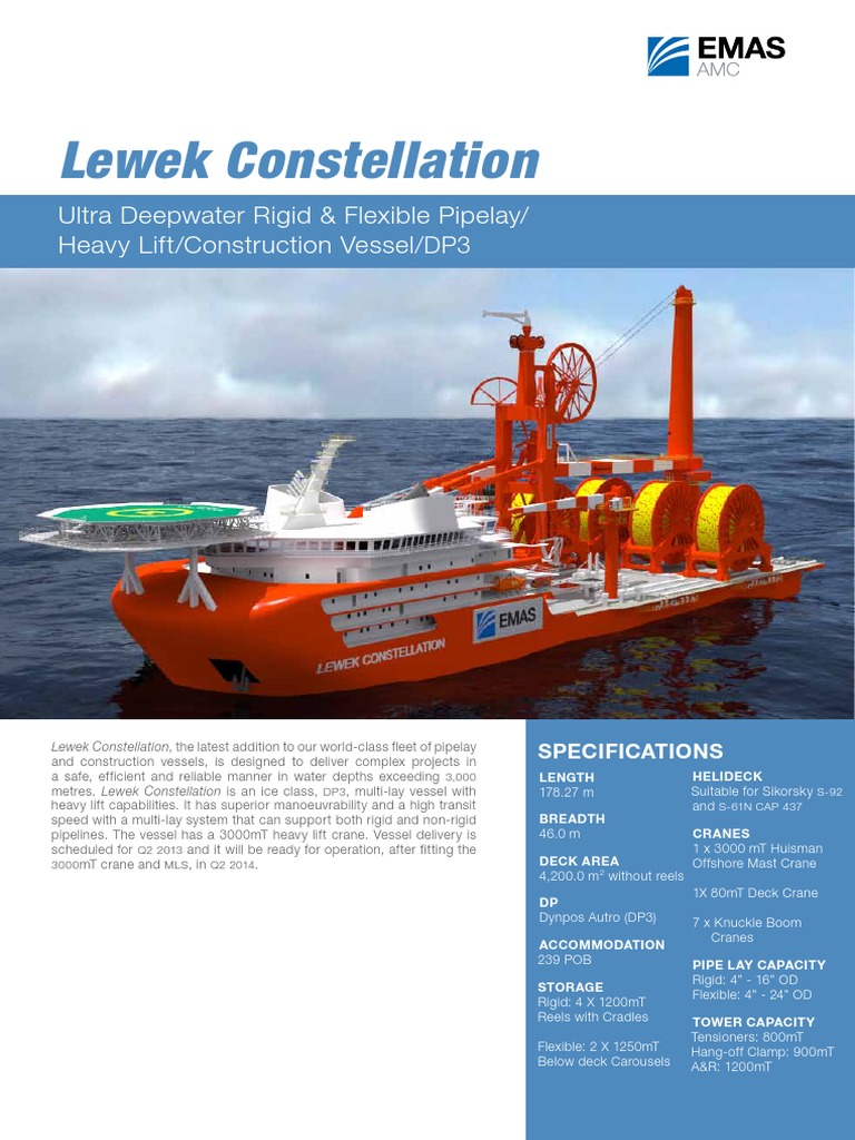 Lewek Constellation: Ultra Deepwater Rigid & Flexible Pipelay/ Heavy ...