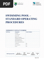 Swimming Pool SOP 15 | PDF | Swimming Pool | Swimming