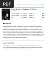 Control System Engineering (Norman Nise) PDF | PDF