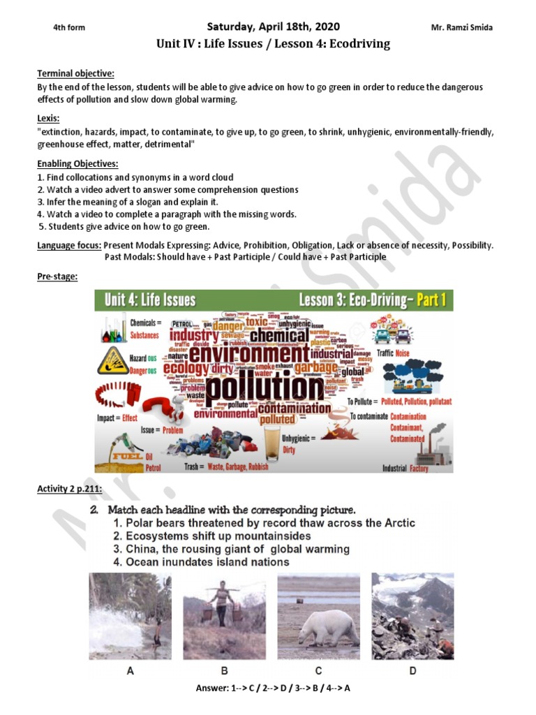 Ecodriving: Go Green to Combat Pollution | PDF | Climate Change ...