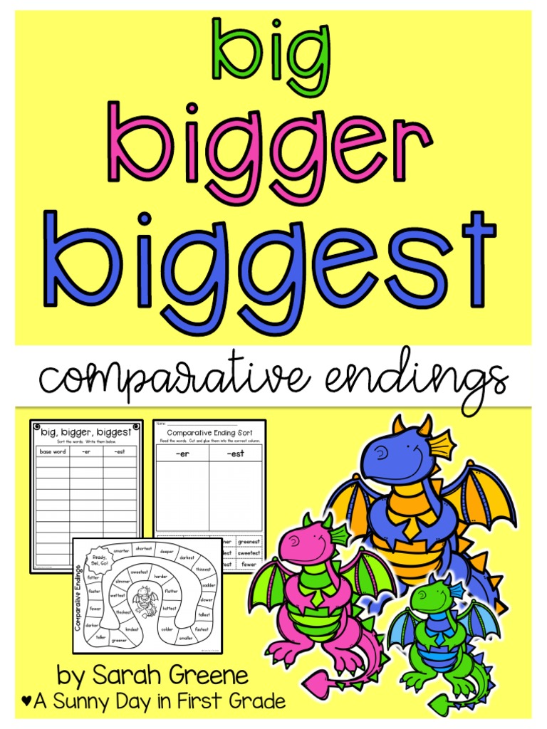 Comparative Endings Er and Est | PDF