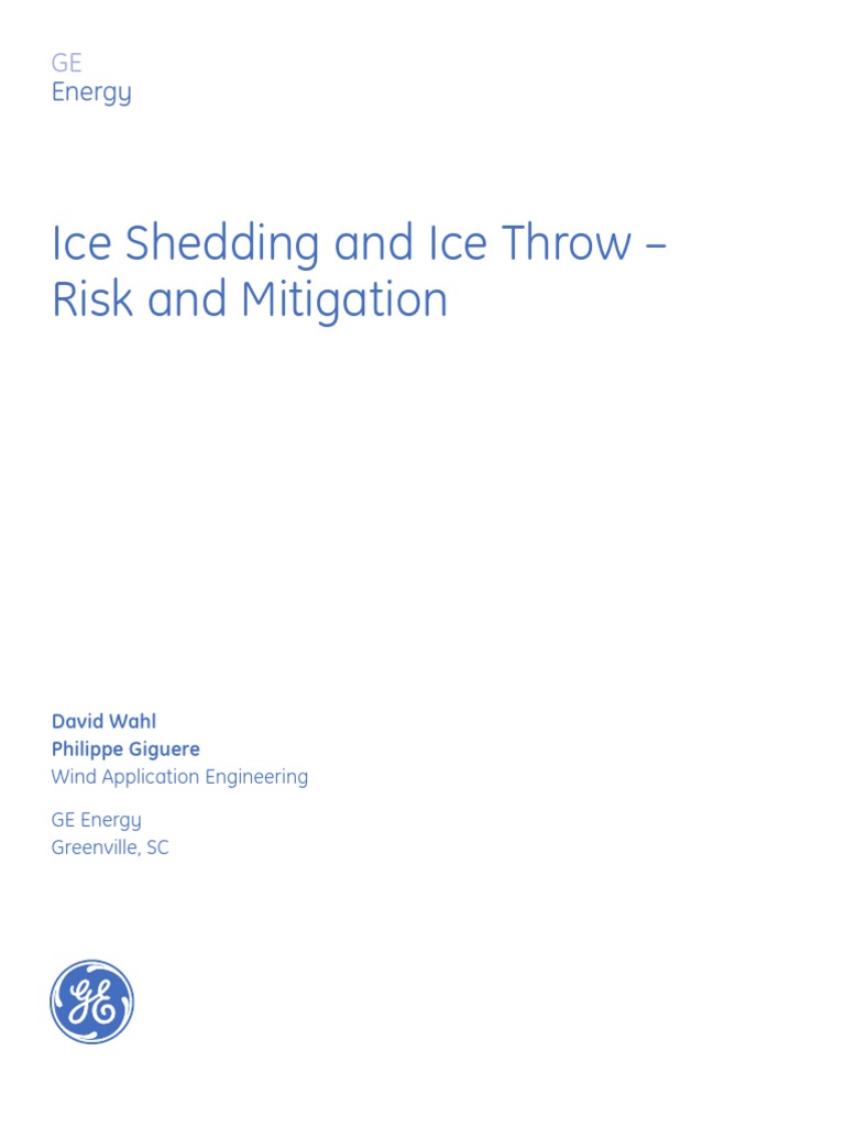 GE Ice Throw Precautions | PDF | Wind Turbine | Turbine