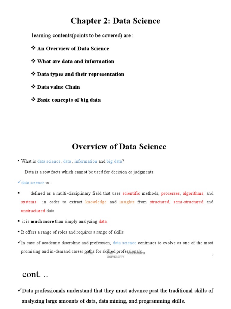 Chapter-2 Data Science | PDF | Apache Hadoop | Big Data Chapter-2 Data Science | PDF | Apache Hadoop | Big Data