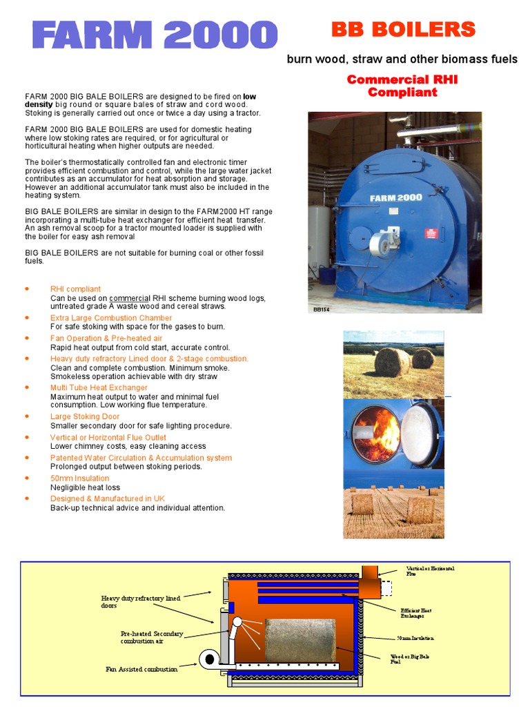 BB Boilers: Burn Wood, Straw and Other Biomass Fuels | PDF | Boiler ...