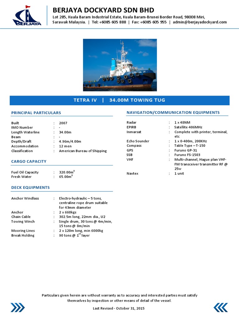 Tetra Iv | PDF | Watercraft | Ships