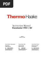 Model 35 Viscometer Instruction Manual | PDF | Calibration | Viscosity