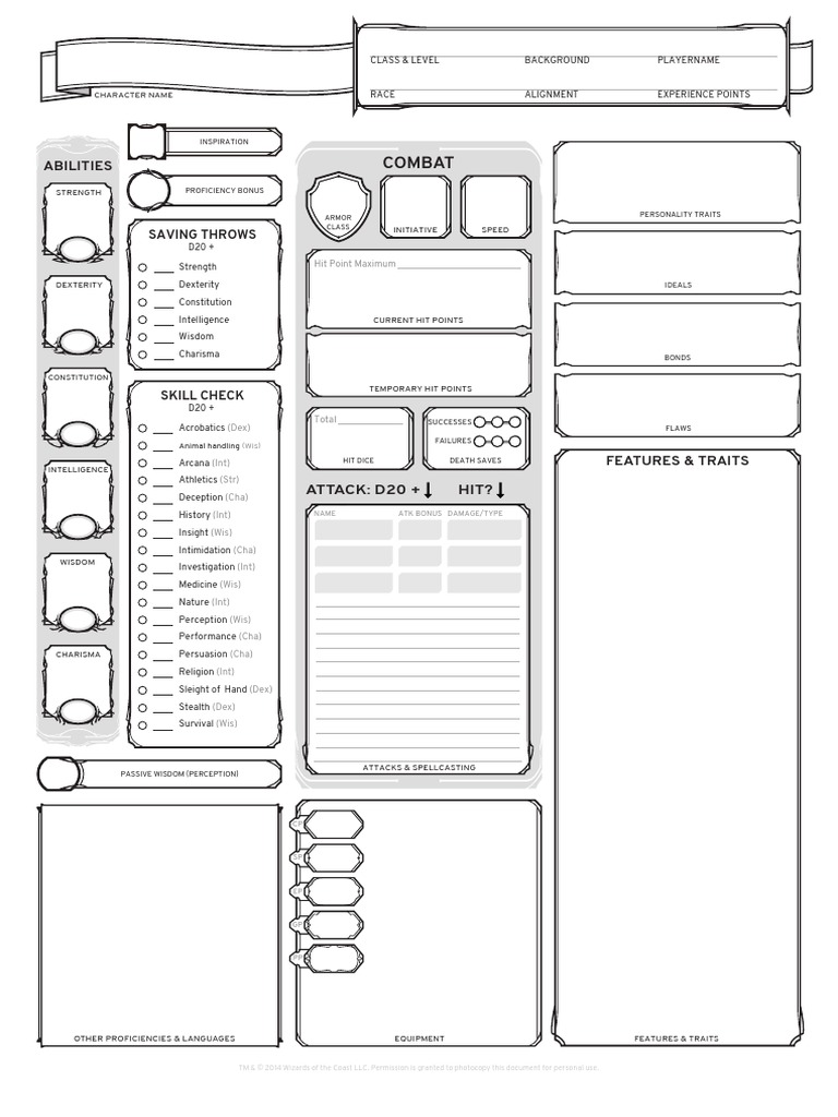 Captioned Character Sheet | PDF | Storytelling | Leisure Activities