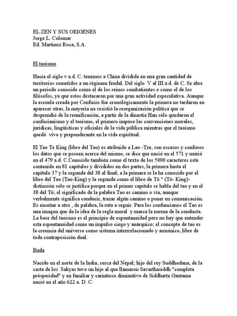 Orígenes del Zen y su Evolución | PDF | Mahayana | zen