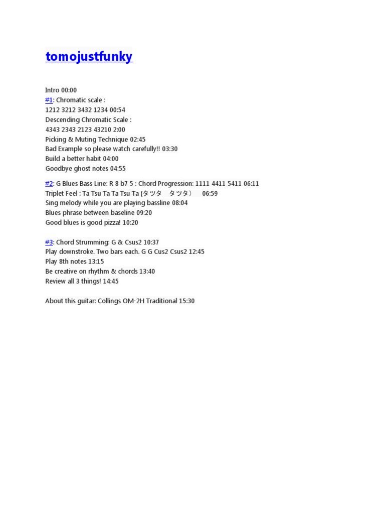 Tomo Just Funky | PDF