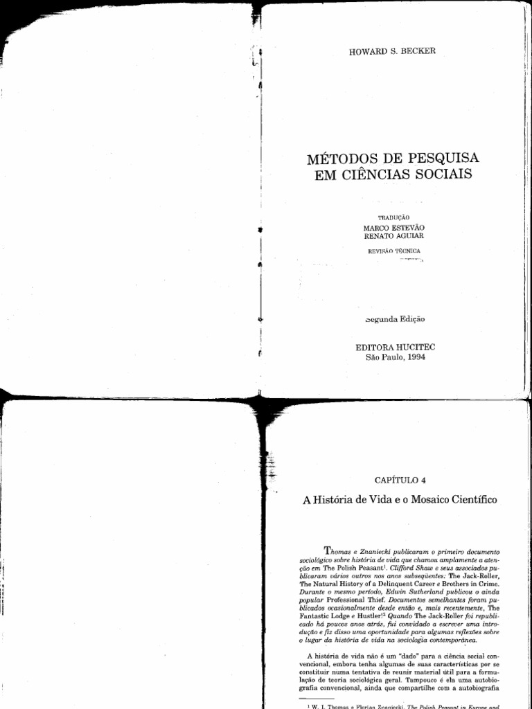 Howard Becker - História de Vida | PDF