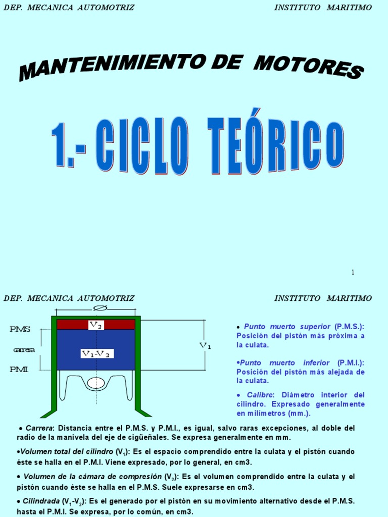 Ciclo Ideal y Real | Descargar gratis PDF | Pistón | Tecnología de ...