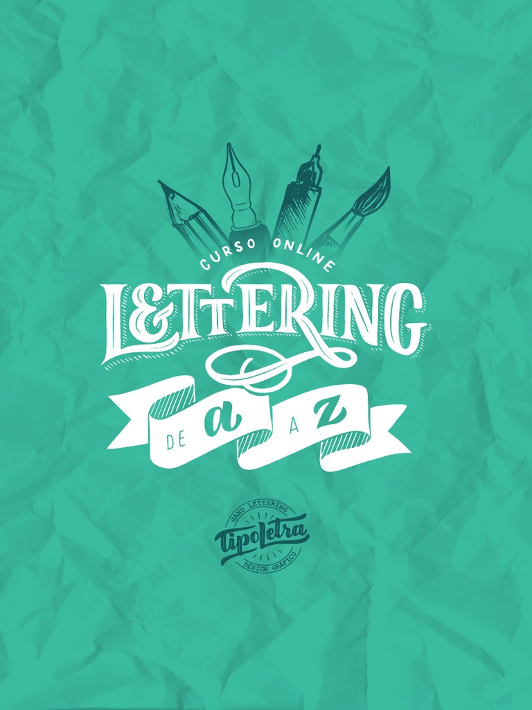 01 Apostila Lettering de A A Z | PDF | Caligrafia | Caneta