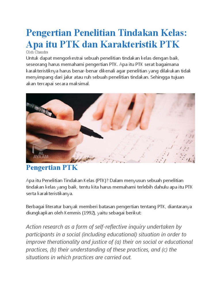PTK Apa Itu PTK | PDF | Pengembangan Diri