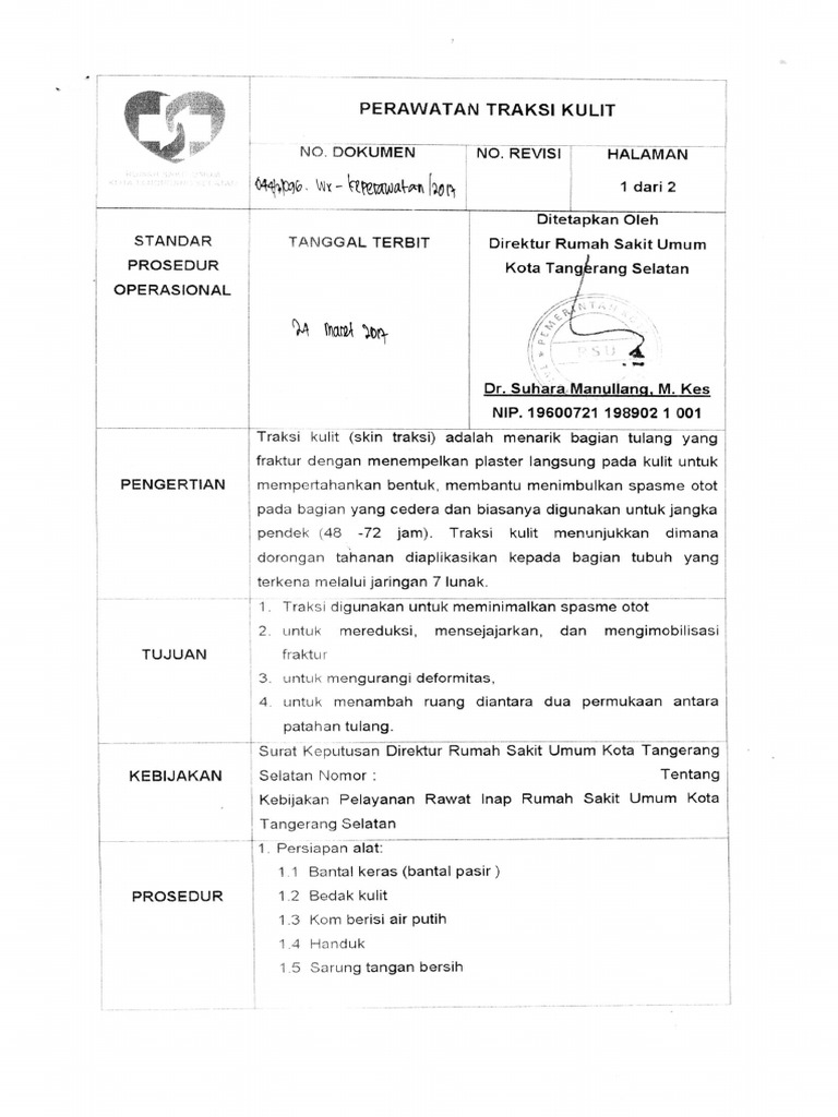 Perawatan Traksi Kulit | PDF