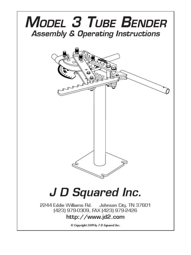 JD2 Bender Directions | PDF