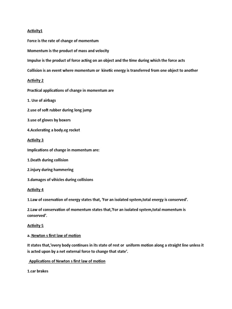 Physics Cala | PDF | Momentum | Force