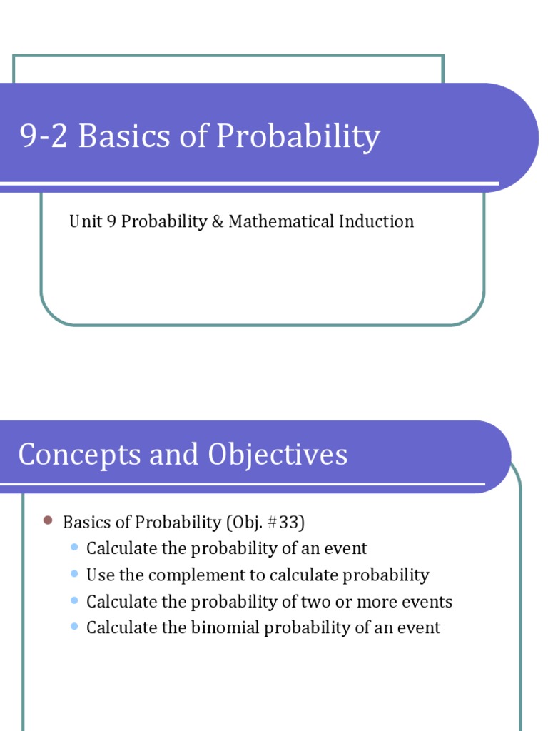 9-2 Basics of Probability (Presentation) | Download Free PDF ...