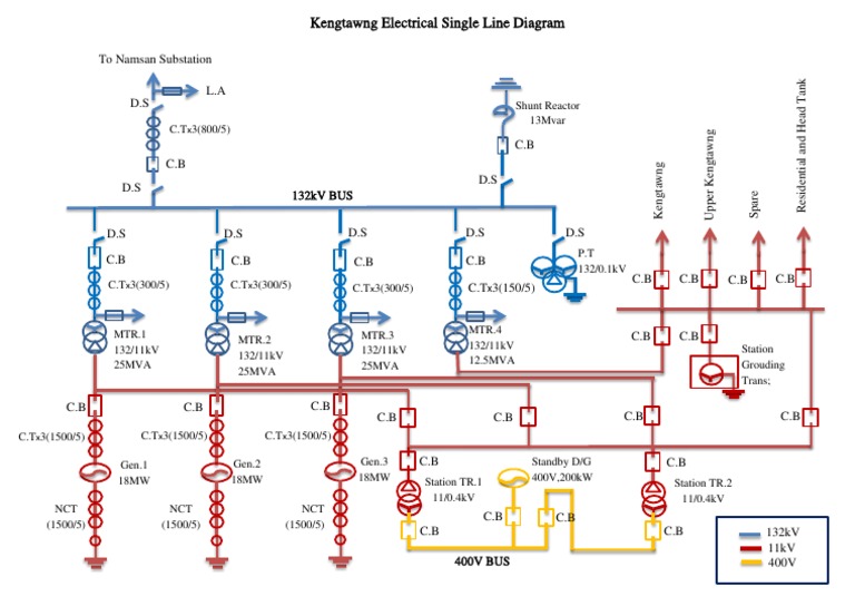 Single Line Diagram | PDF | Electric Power | Power Engineering