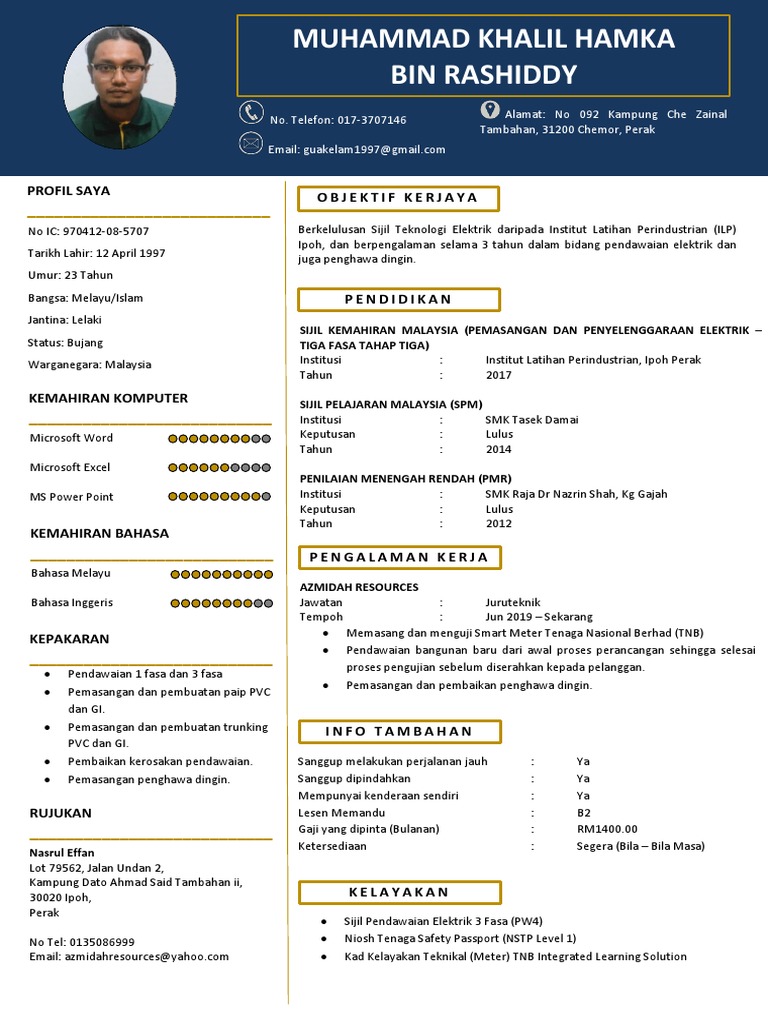 Contoh Resume Terbaik Kerajaan BM Malay | PDF