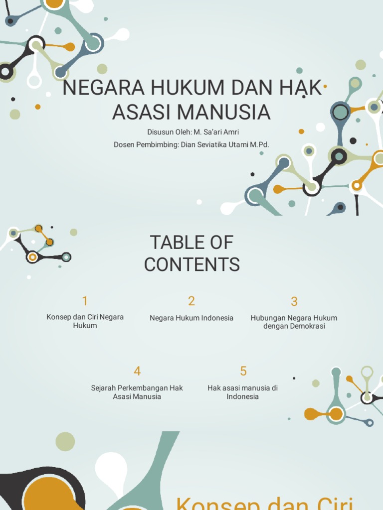 Makalah PKN. Negara Hukum Dan Hak Asasi Manusia | PDF | Politik