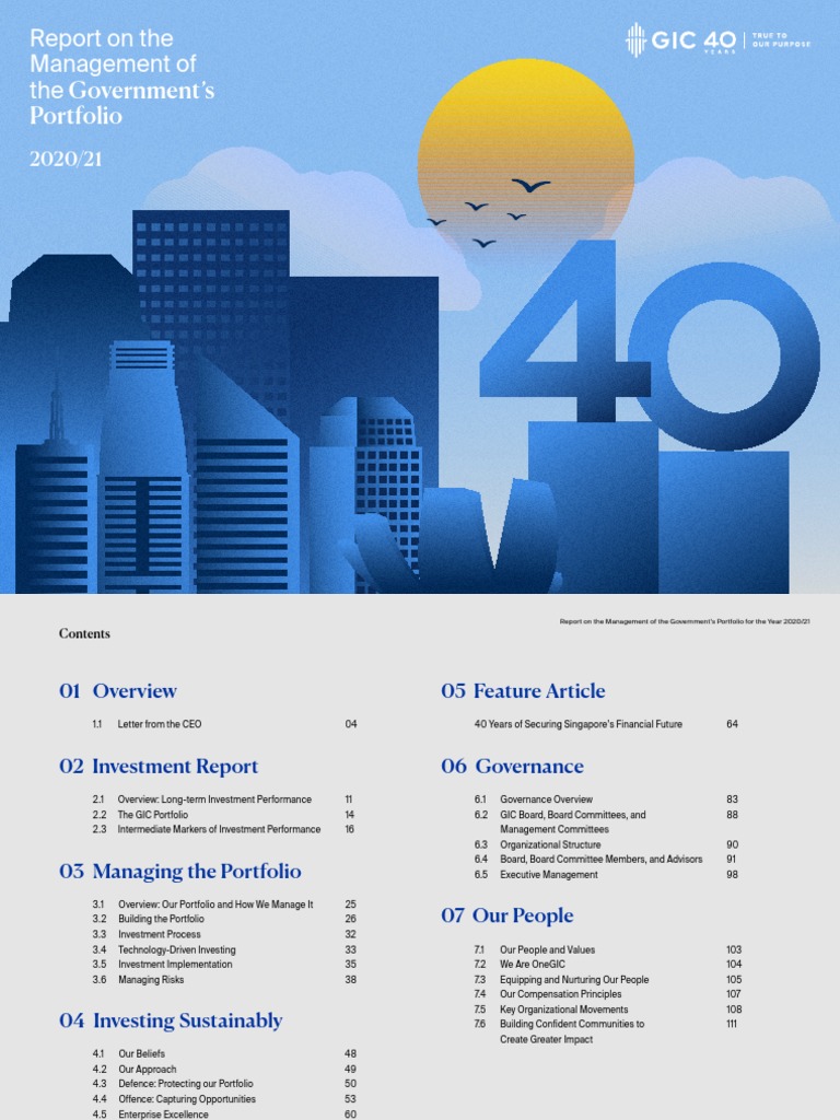 GIC Annual Report 2020:2021 | PDF | Investing | Bonds (Finance)
