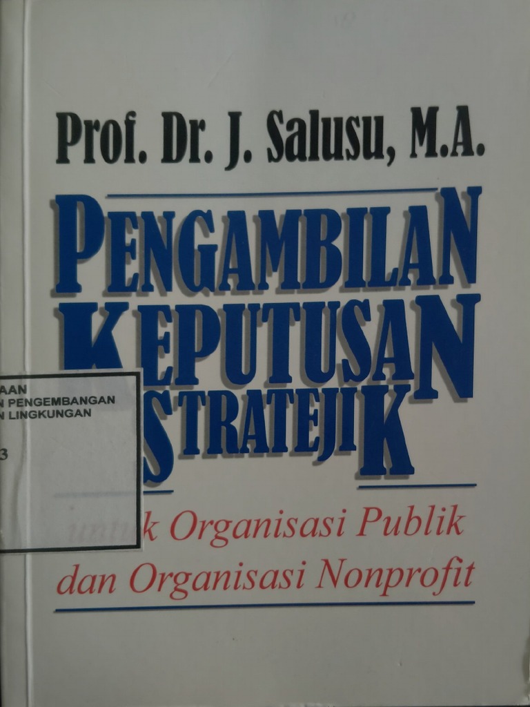 Pengambilan Keputusan Stratejik | PDF