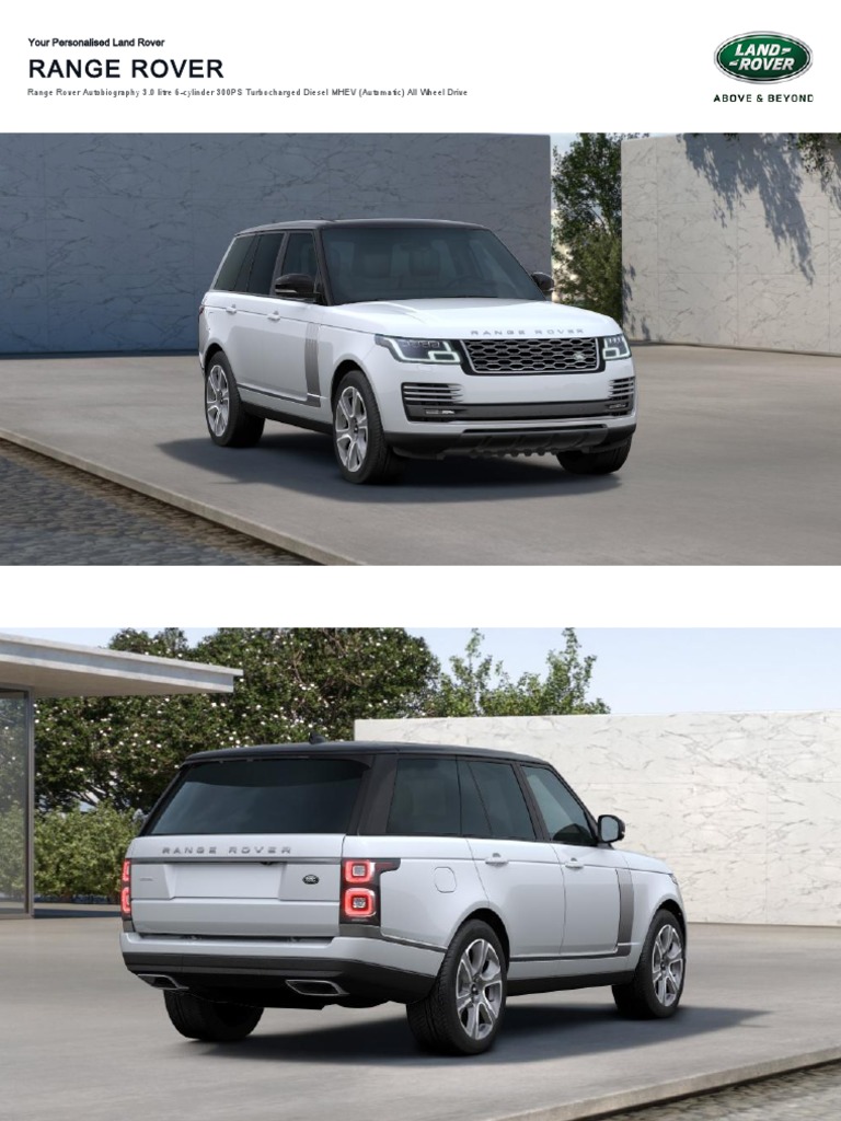 Range Rover: Your Personalised Land Rover | PDF | Fuel Economy In ...
