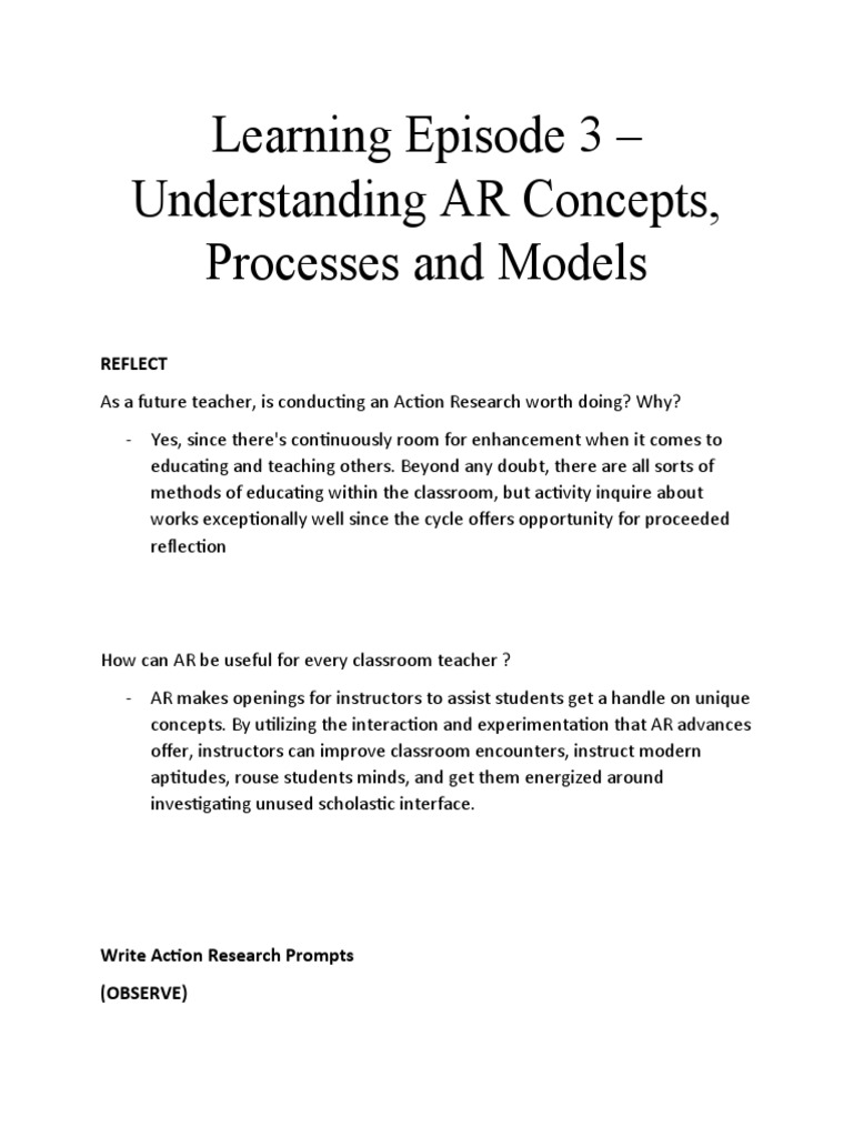 Learning Episode 3 | PDF | Teachers | Learning