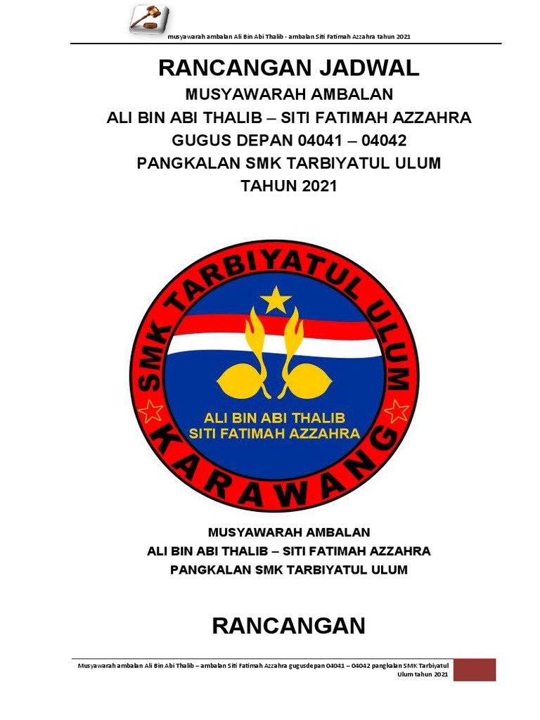 DRAF Mubal SMK Tarbiyatul Ulum | PDF