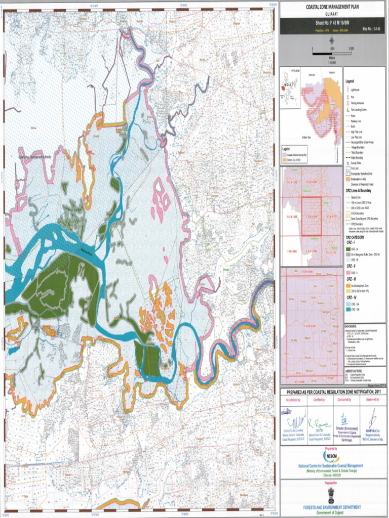 Bisag Approved CZMP Plan Surat-3 | PDF