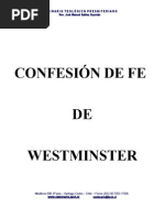 Confesión de Fe de Westminster | PDF | Biblia | Gracia en el cristianismo
