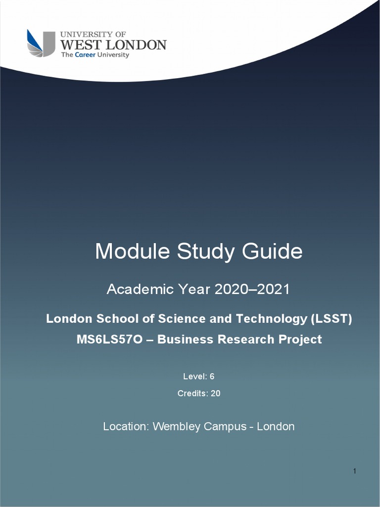 Module Study Guide: Academic Year 2020-2021 | PDF | Evaluation ...
