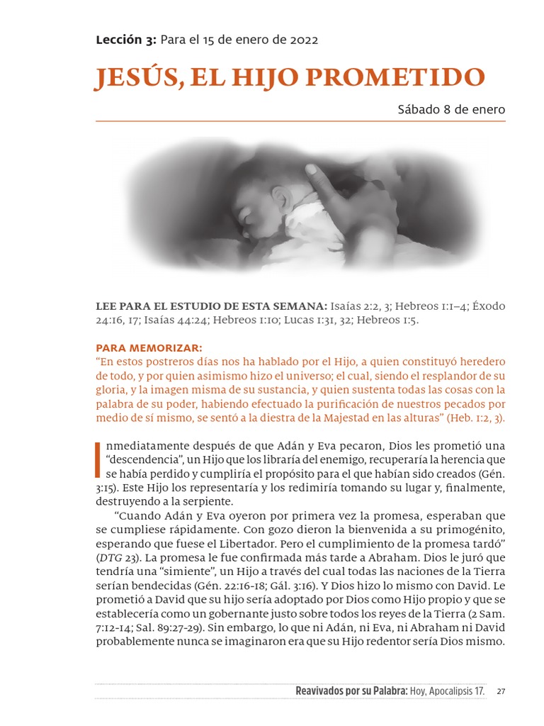 Jesús: El Hijo Prometido y Creador | PDF | Jesús | Dios