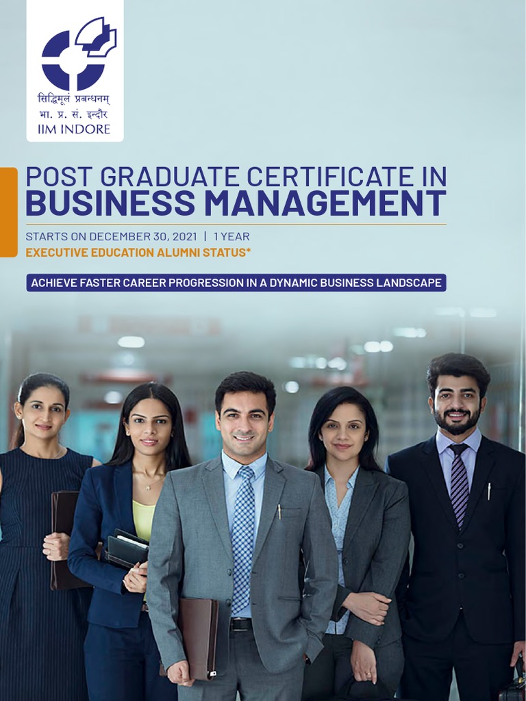 Business Management: Post Graduate Certificate in | PDF | Marketing ...