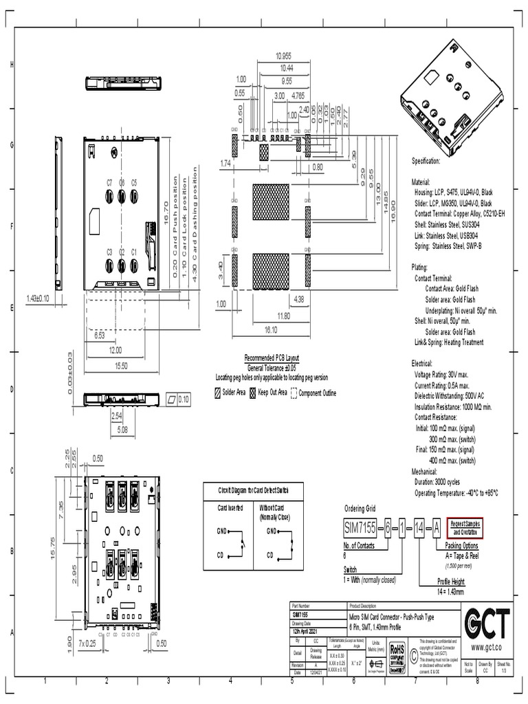 Sim 7155 | PDF | Printed Circuit Board | Building Engineering